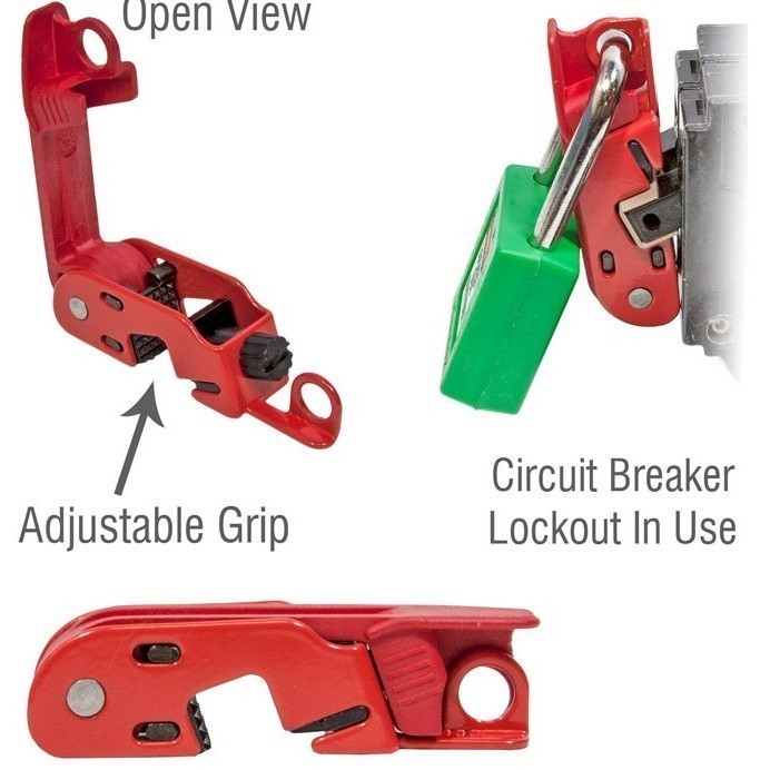 Jual Produk Lockout Tagout Circuit Breaker Clamp-On, Standard Single ...