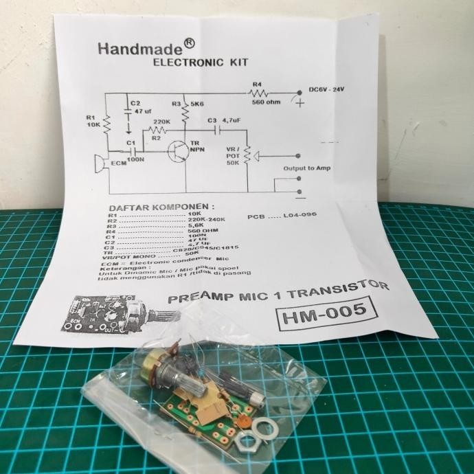 Jual kit pre amp mic condenser preamp mic microphone kit DIY CRST ...