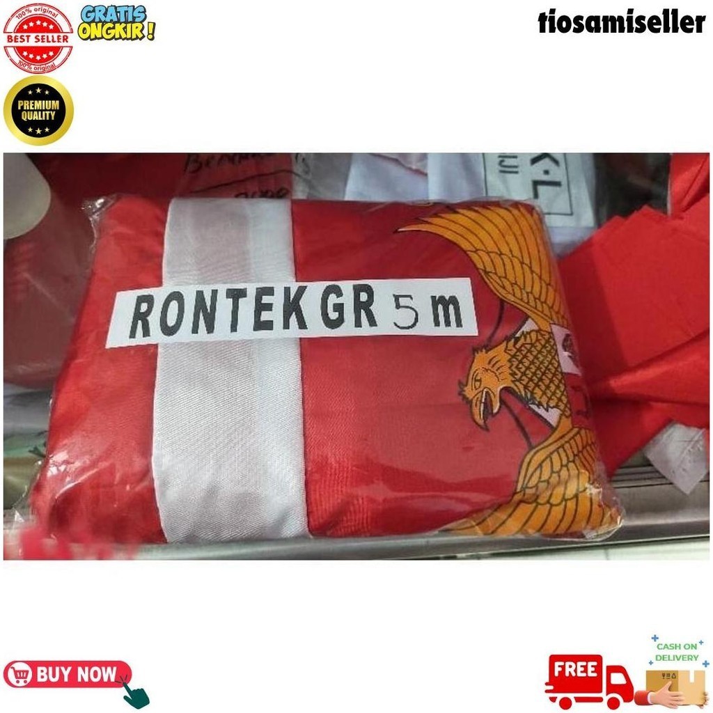 Jual Bendera Merah Putih Indonesia Setengah Lingkaran Kipas Rontek ...