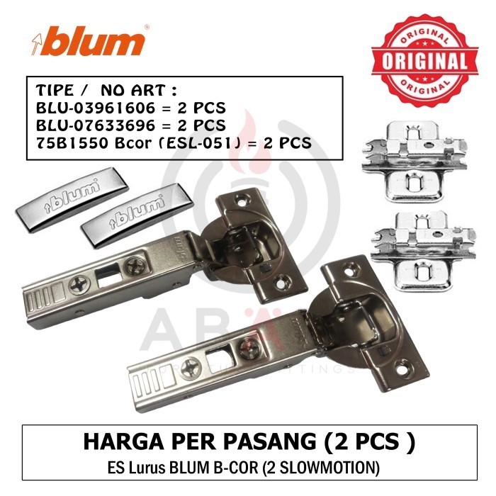 Jual ENGSEL SENDOK LURUS BENGKOK BLUM CLIP ON INTERGRATE BCOR ALL ...