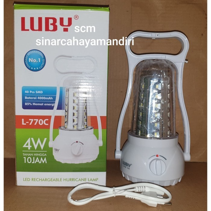 Jual Produk Luby emergency L-770C model lampu LED petromax | Shopee ...
