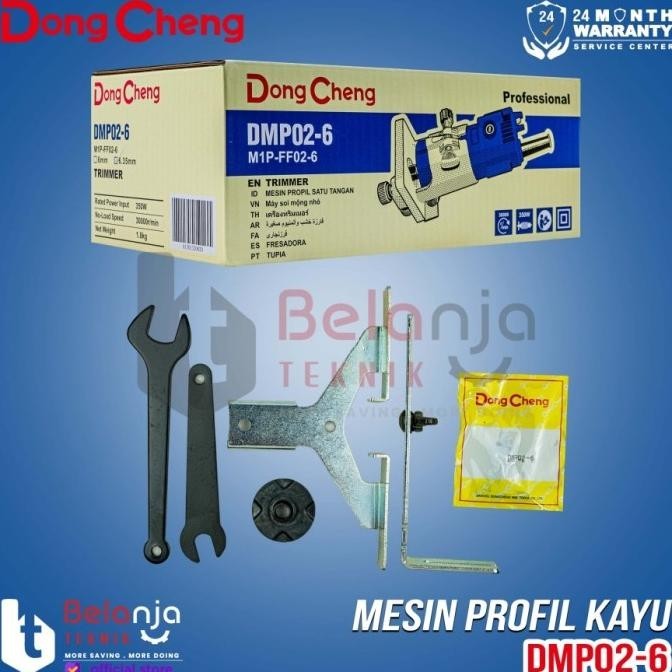 Jual Mesin Profil Kayu 6mm Dongcheng DMP02-6 Wood Trimmer 6 mm 350W ...