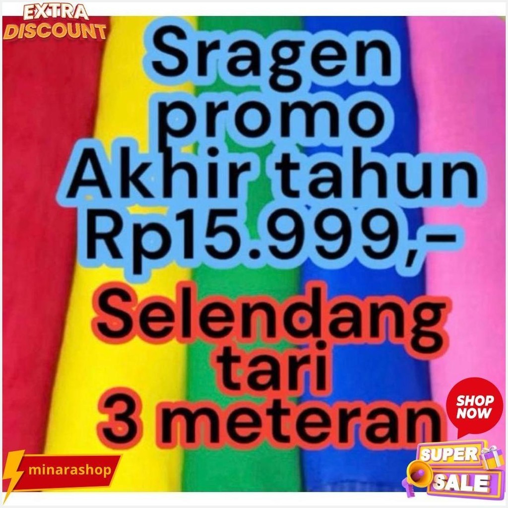 Jual Selendang Tari Dewasa 3 Meter Lebar 35Cm Polosan Original Produk ...