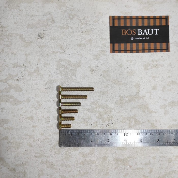 Jual Baut Mur Besi M7 x 30 Putih (Kunci 11) | Shopee Indonesia