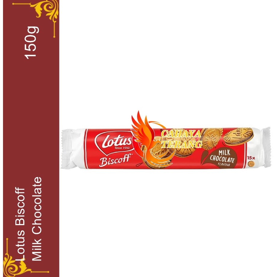 Jual Lotus Biscoff Sandwich Biscuits Cookies 150gr - Milk Chocolate ...