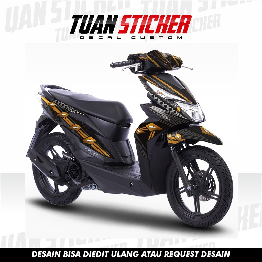 Jual Sticker Striping DECAL Honda Beat Esp, Sticker Beat, Sticker Decal ...