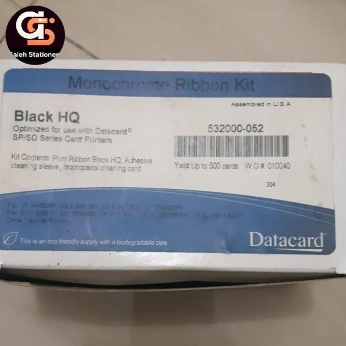 Jual RIBBON BLACK PRINTER ID CARD DATACARD 532000-052 SP25+ | SD260 ...