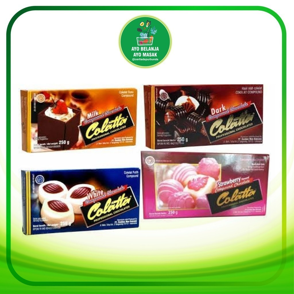 Jual Coklat Blok/Compound COLATTA 250 gram | Shopee Indonesia