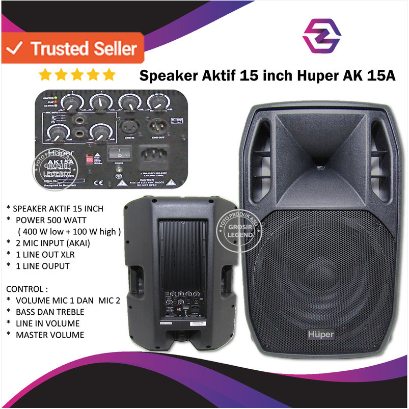 Jual Speaker aktif 15 inch Huper AK 15A | Shopee Indonesia