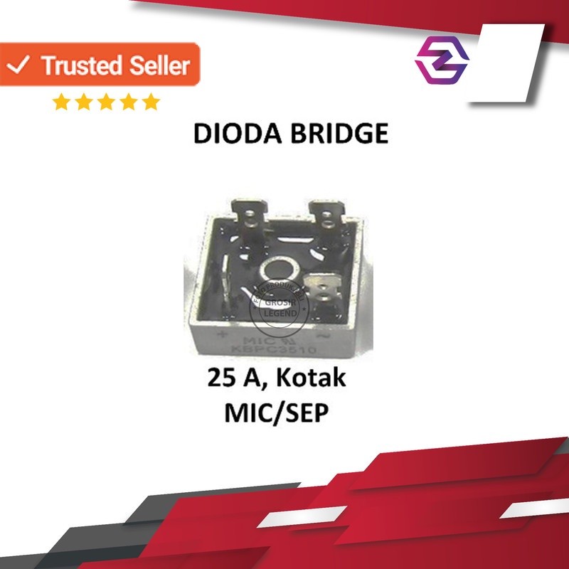 Jual Dioda Bridge Meja 35A KBPC3510 Diode 35 A 35Ampere 35 Ampere Kotak ...