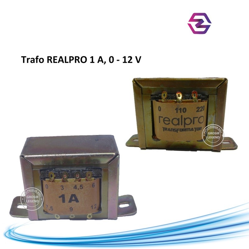 Jual Trafo 1A ampere 0 - 12V non CT engkel Realpro | Shopee Indonesia