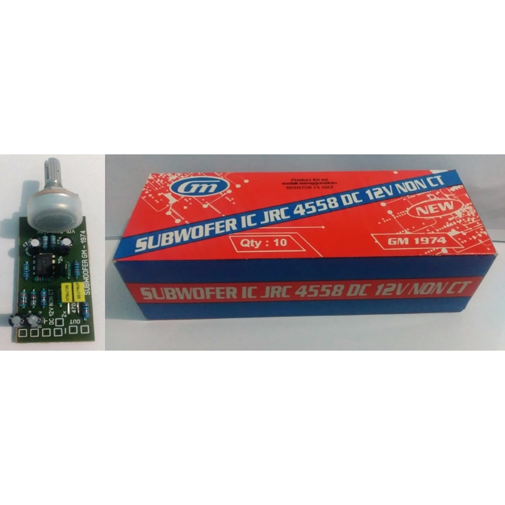 Jual Kit filter subwofer JRC 4558 non CT GM 1974 | Shopee Indonesia