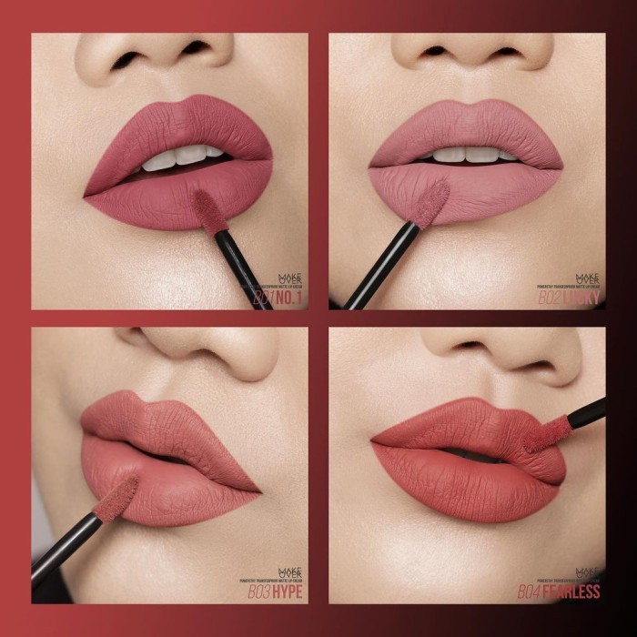 Jual Make Over Powerstay Transferproof Matte Lip Cream | Shopee Indonesia