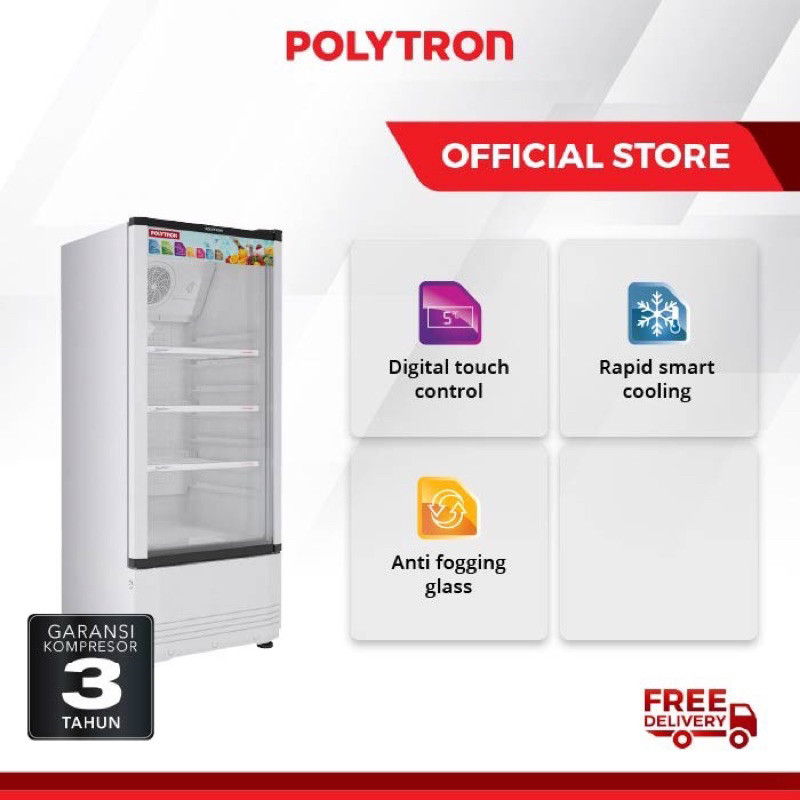 Jual Showcase Polytron 4 rak 180 Liter SCN-180L | Shopee Indonesia