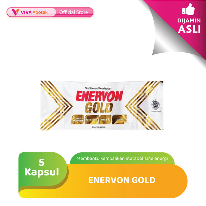 Jual Enervon Gold Suplemen Kesehatan untuk Usia Lanjut (5 Kapsul ...