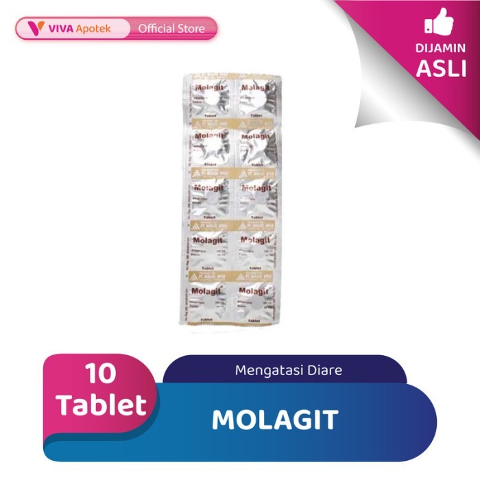 Jual Molagit untuk Mengatasi Diare (10 Tablet) | Shopee Indonesia