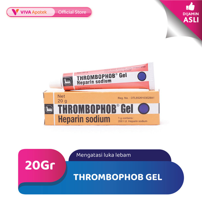 Jual Thrombophob Gel untuk Mengatasi Memar & Bengkak (20 Gram) | Shopee ...