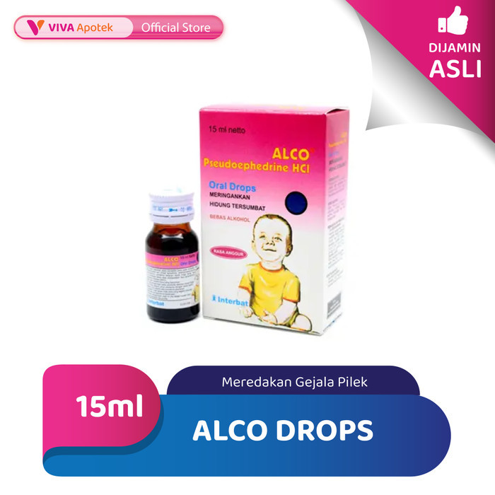 Jual Alco Drops untuk Meredakan Gejala Flu dan Rhinitis Alergi (15 ml ...