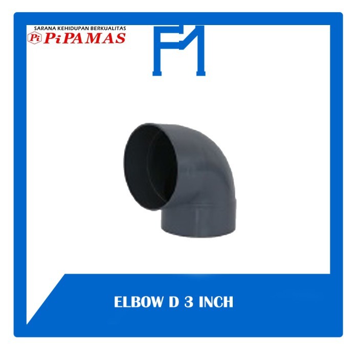 Jual ELBOW D 3 INCH RUCIKA SAMBUNGAN FITTING PIPA AIR PVC KNEE KNEI ...