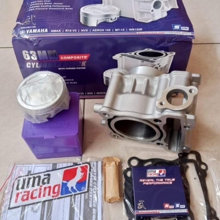 Jual nmax r15 v3 aerox 155 mt 15 cylinder head 63 mm uma racing Premium ...