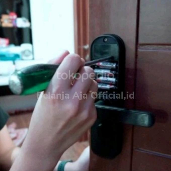 Jual instalasi smart door lock handle pintu digital fingerprint ...