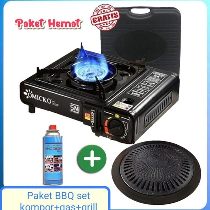 Jual paket barbeque bbq set kompor portable grill-kompor portable-grill ...