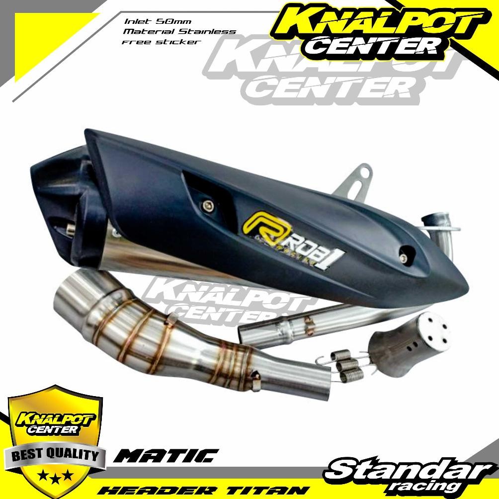Jual et-98 KNALPOT STANDAR RACING ROB1 SCOOPY BEAT NMAX AEROX MIO LEXI ...