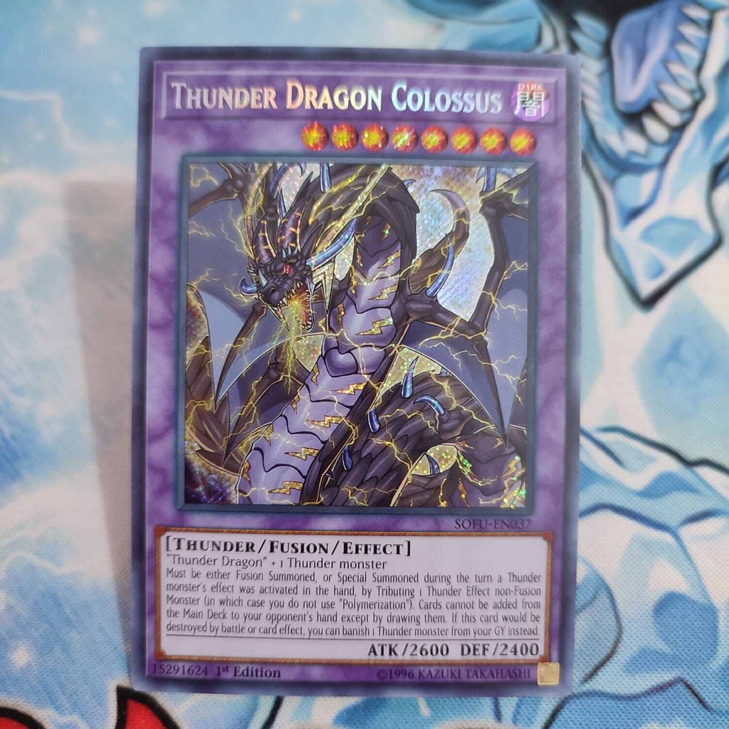 Jual yugioh thunder dragon colossus SOFU secret rare original | Shopee ...