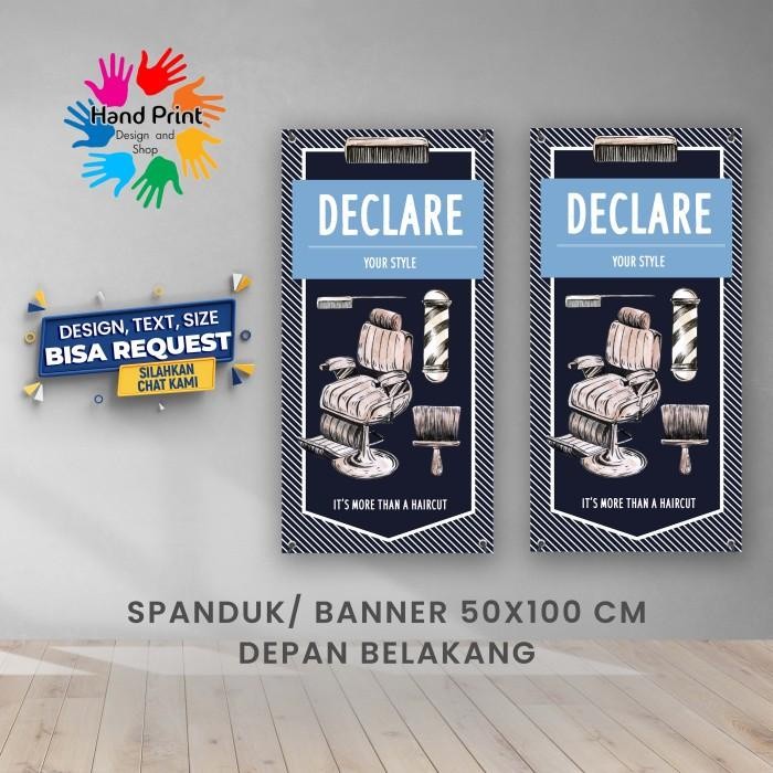 Jual SPANDUK BANNER Barbershop Cukur Pangkas Rambut A Satu Pasang ...