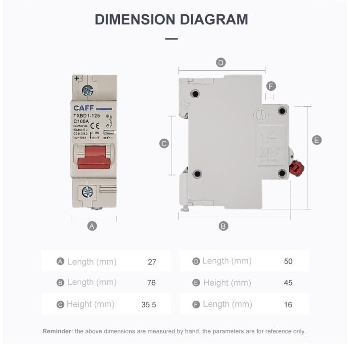 Jual MCB DC C125 125A 250V 1P CIRCUIT BREAKER SOLAR PV PANEL SURYA PLTS ...