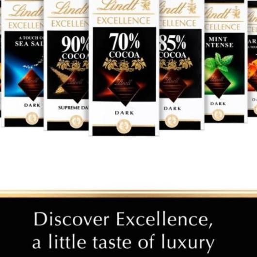 Jual Lindt Excellence Dark Chocolate 100Gr | Shopee Indonesia
