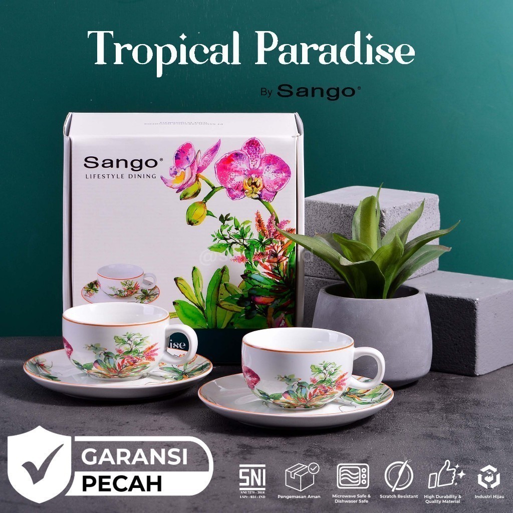 Jual SANGO Set Tropical Paradise Cafe Set (Isi 4) Hampers | Shopee Indonesia