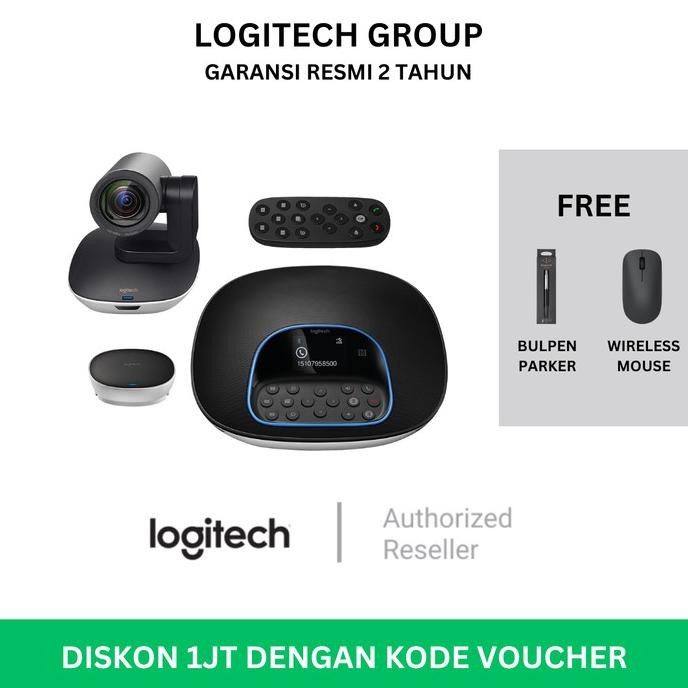 Jual LOGITECH GROUP VIDEO CONFERENCE CAMERA SET - ORIGINAL GARANSI RESMI ORIGINAL DAN TERPERCAYA ...