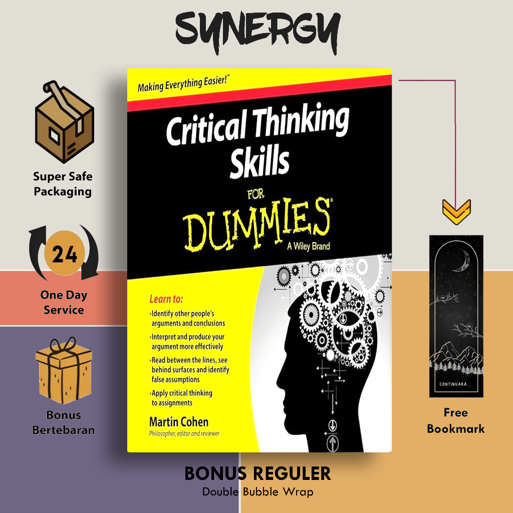 Jual Critical Thinking Skills For Dummies by Martin Cohen (English ...