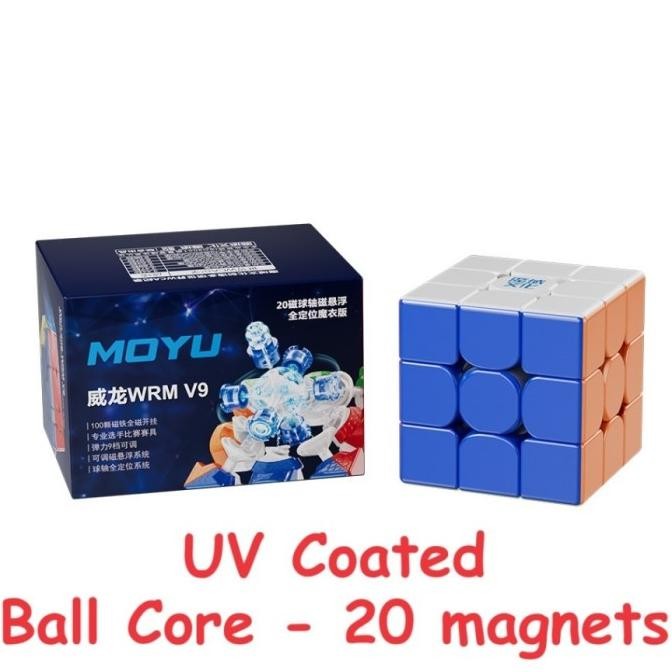 Jual RUBIK 3X3 MOYU WEILONG WR M V9 WRM 3X3 MAGNETIC UV-COATED BALL ...