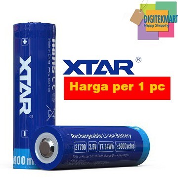 Jual XTAR 21700 4900mAh 3,6V Rechargeable Li-Ion Battery | Shopee Indonesia