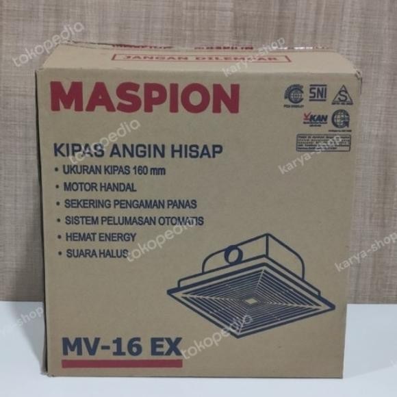 Jual Exhaust Fan Plafon Maspion Plafon Mv 16 Ex 10 Inch Cerobong ...