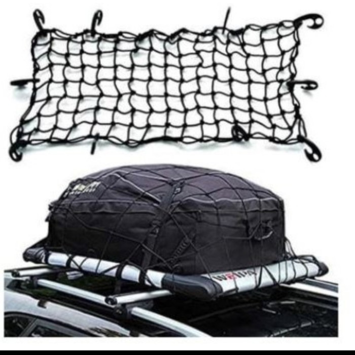 Jual Ready Tali jaring hook atap bak net cargo roof Rack bagasi atas ...