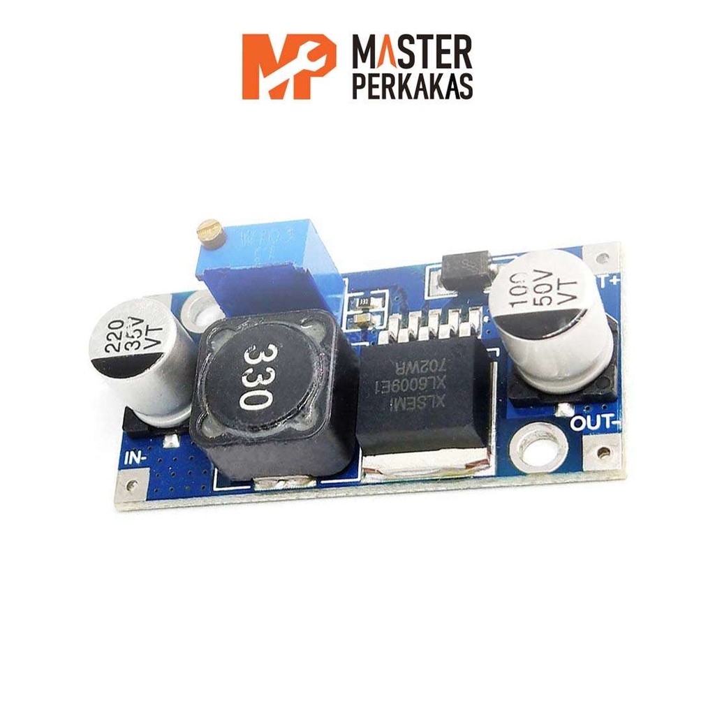 Jual Step Up DC-DC 4A XL6009 4V-32V ke 5V-35V MP / XL6009E1 LM2577 DC Boost Converter Modul ...