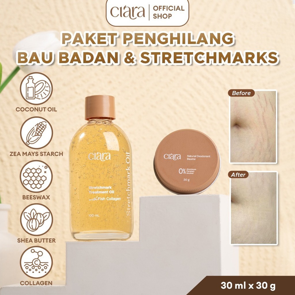 Jual Ciara Stretchmark Treatment Oil X Natural Deodorant 30Gr Tekstur ...
