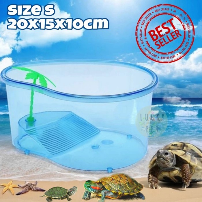 Jual Kandang Wadah Tempat Kura Kura Air Brazil Res Turtle Tank Plastik Pet | Shopee Indonesia