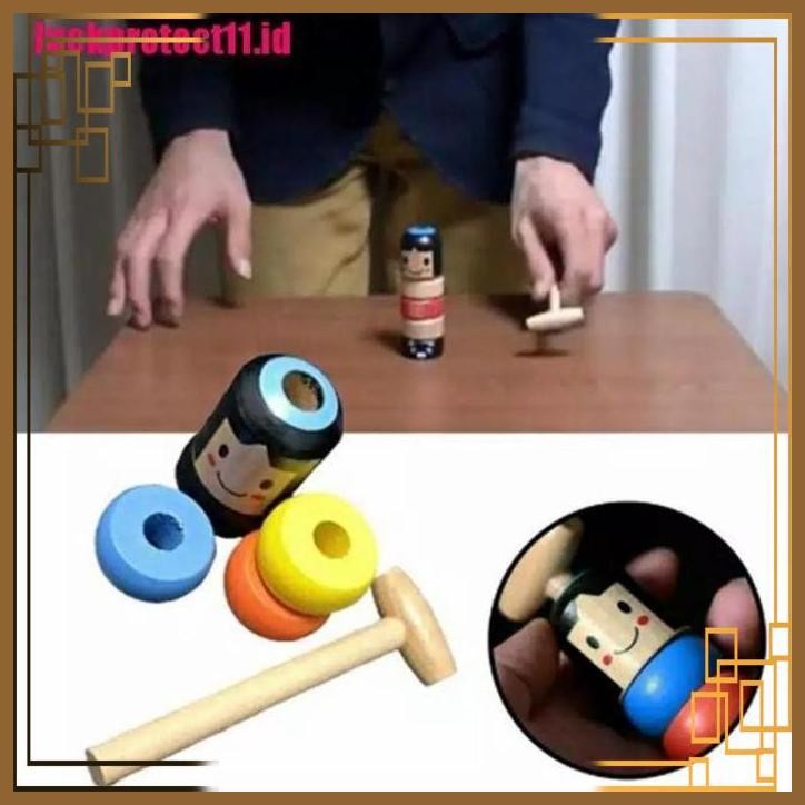 Jual [WMG] Lucktoy 1 Set Mainan Boneka Kayu Immortal Daruma Unbreakable ...