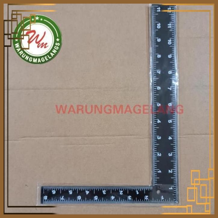 Jual [WMG] Mistar penggaris siku Besi 12 inch 30 cm | Shopee Indonesia