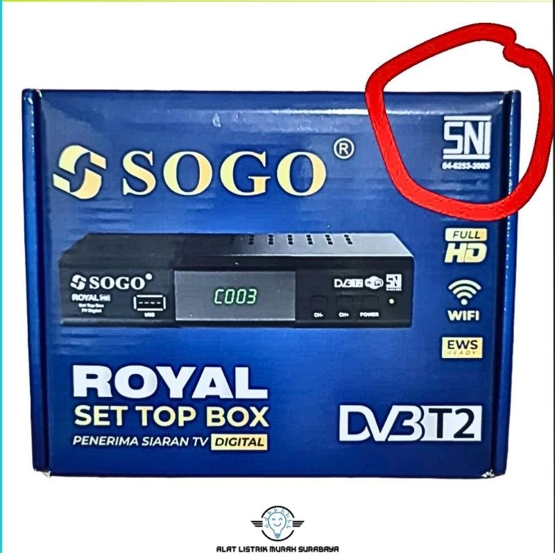 Jual SET TOP BOX SOGO STB DIGITAL RECEIVER / DVB TVR | Shopee Indonesia