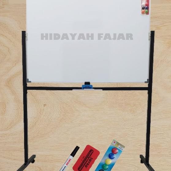 Jual Papan Tulis Standing - Whiteboard Standing 90 X 120 | Shopee Indonesia