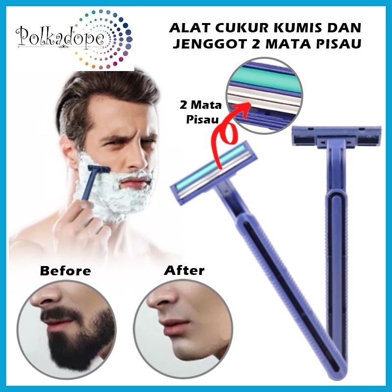 Jual Alat Cukur/Pisau Cukur/Cukuran Kumis Jenggot 3 Mata Silet (Pcs ...