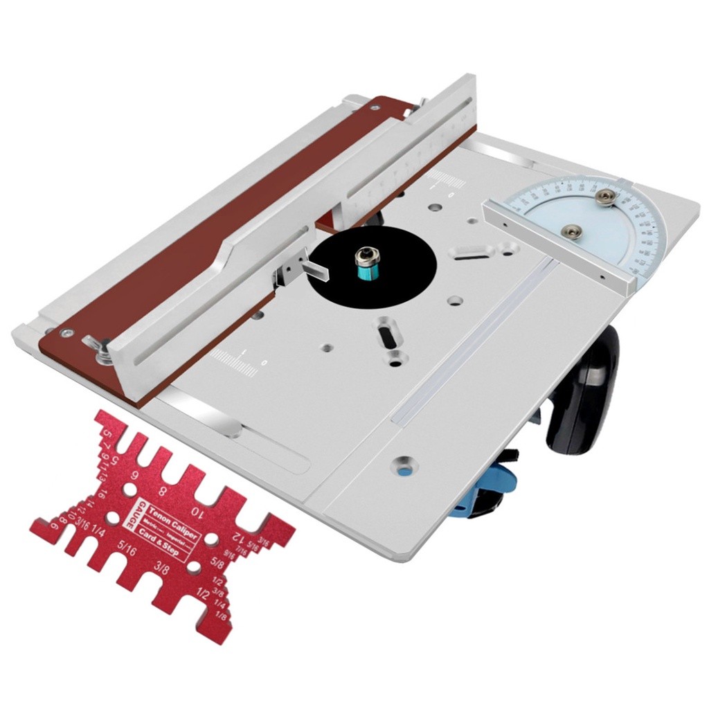 Jual Router Lift -aluminium Router Table Insert Plate Dengan Pagar Kayu ...