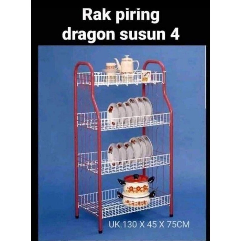 Jual Rak Piring Master 4 Susun/ Rak Piring Besi Master/Rak Piring Besi ...