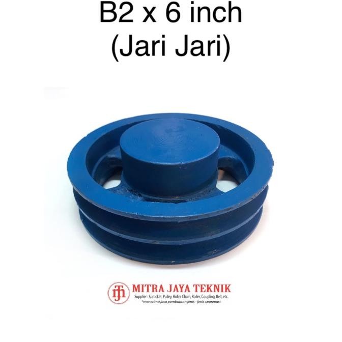 Jual Jual | Ready Pully Besi Jari B2 X 6 Inch ( Pulley / Puli / Polly ...