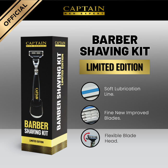 Jual SPECIAL Captain Men Expert Barber Shaving Kit | Shopee Indonesia